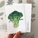 Vegetable Set of 3 Cards - Handmade Botanical Cards, Botanical ...