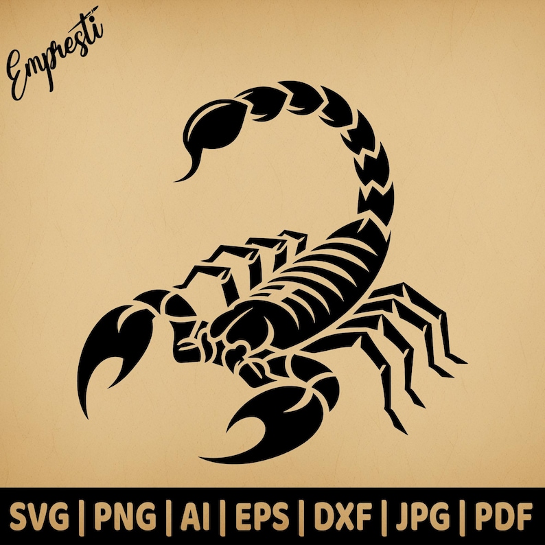 Scorpion | Commercial Use Vector Graphics | Svg, Png, Dxf, Eps, Pdf, Ai ...