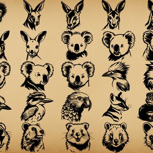 75 Australian Animal Bundle | Commercial Use Vector Graphics | Svg, Png ...