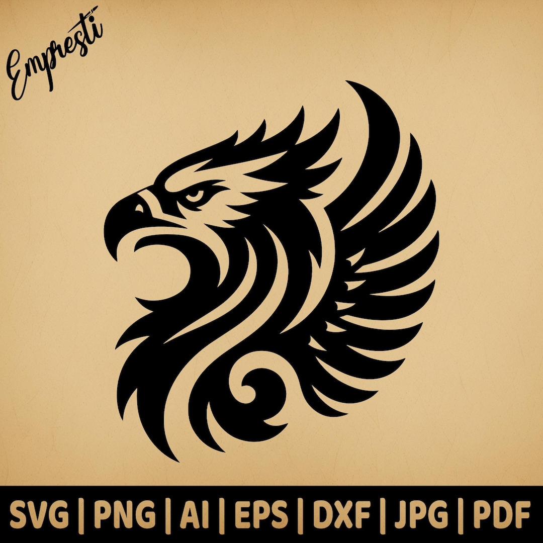 Griffin Gryphon Head Emblem | Commercial Use Vector Graphic | Svg, Png ...