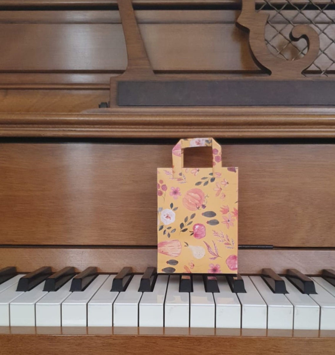 Tiny Paper Gift Bag DIY Printable for Autum Small Gift Bag - Etsy