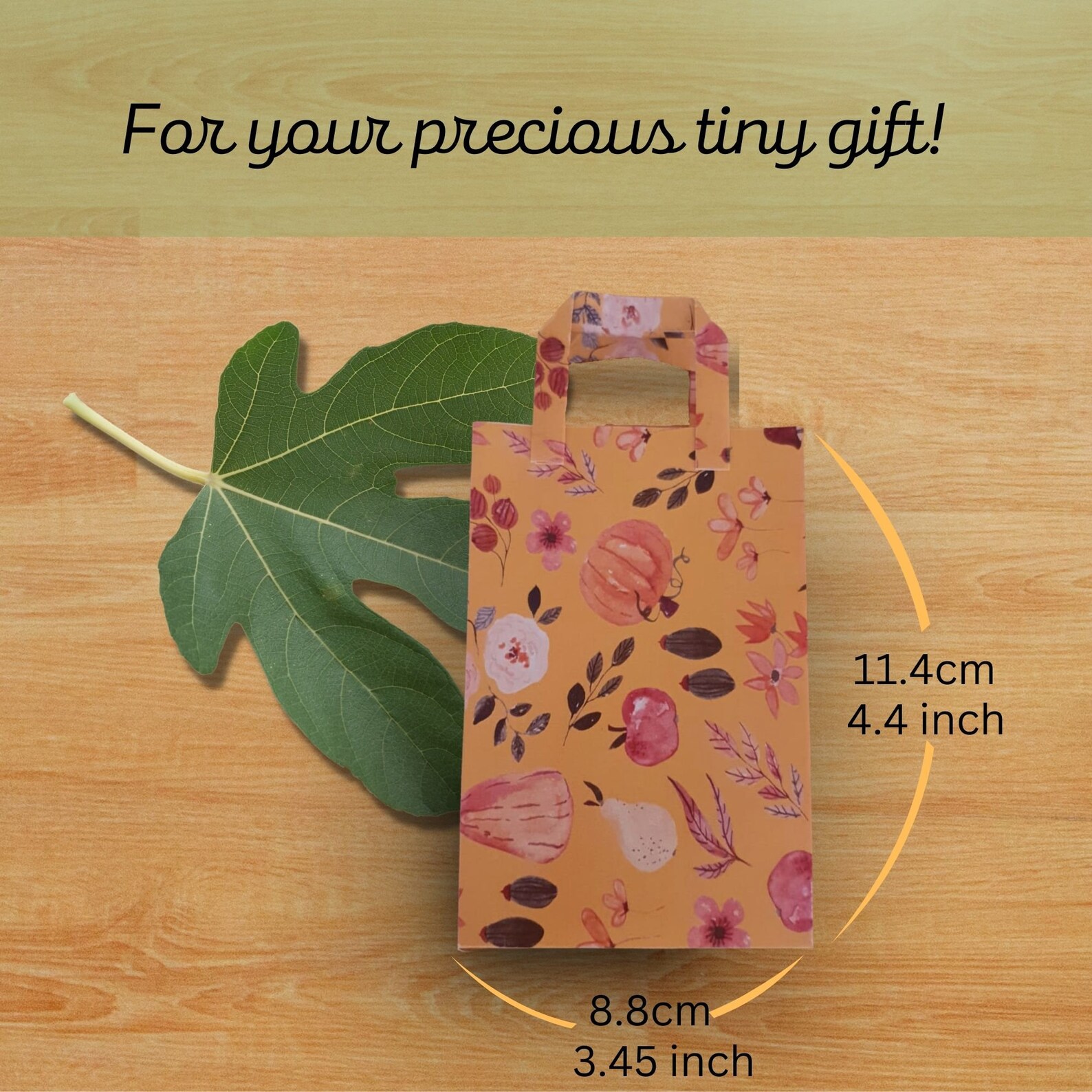 Tiny Paper Gift Bag DIY Printable for Autum Small Gift Bag - Etsy