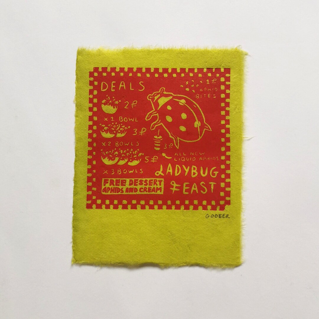 Ladybird Feast, Cottagecore Ladybug Menu Print, Cute Nature Gift, Funny ...