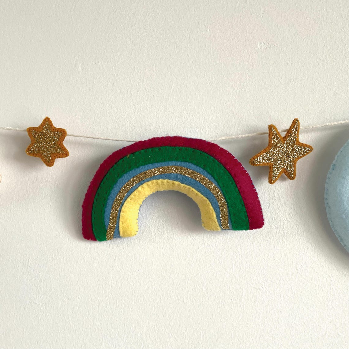 Handmade Weather Felt Garland for Child’s Playroom - Handmade Patterned ...