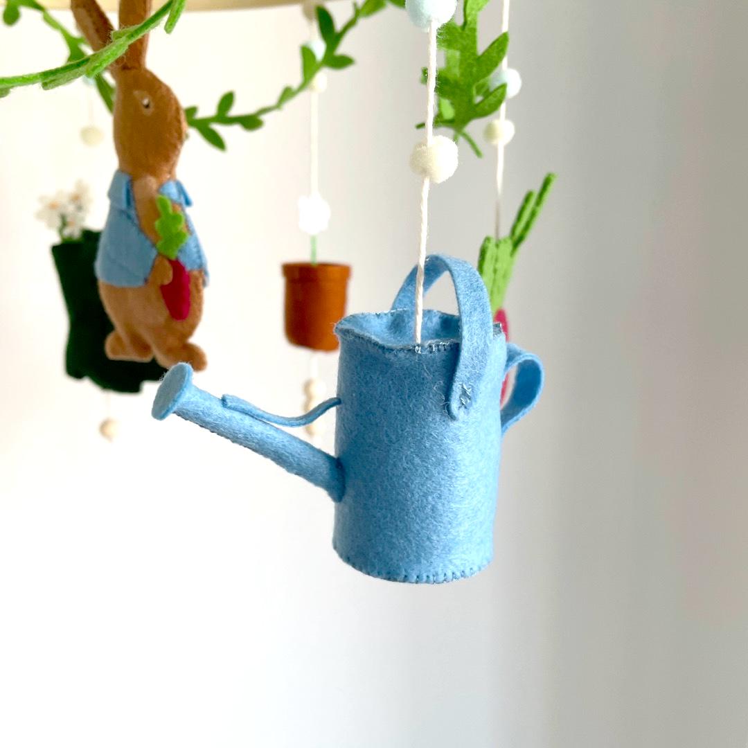 Peter Rabbit Crib Mobile - Garden Gender Neutral Hanging Decor ...
