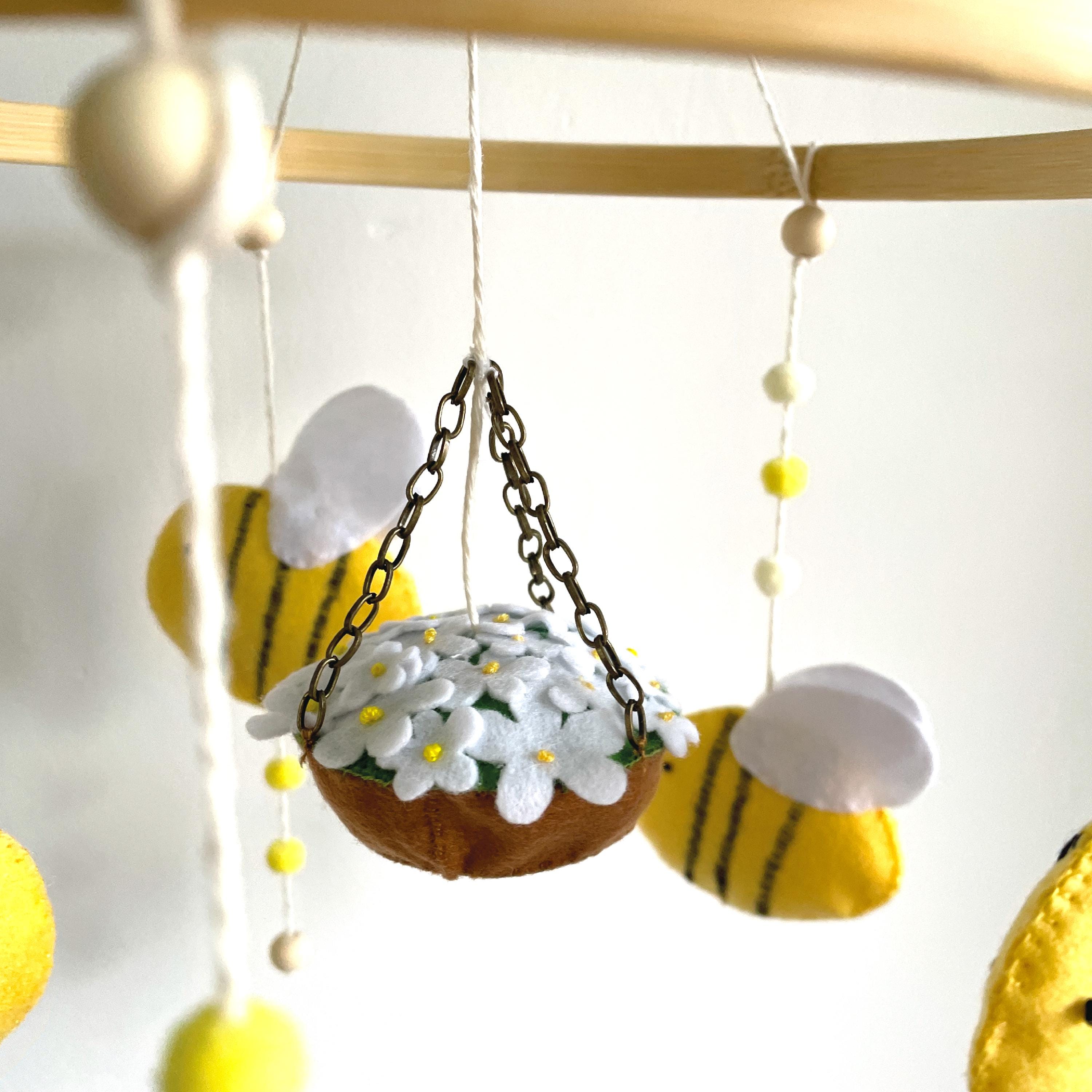 Honey Bee Crib Mobile - Bumble Bee Decor - Gender Neutral Newborn ...
