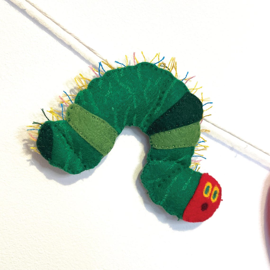The Very Hungry Caterpillar Felt Garland for Kid’s Playroom - Colourful ...