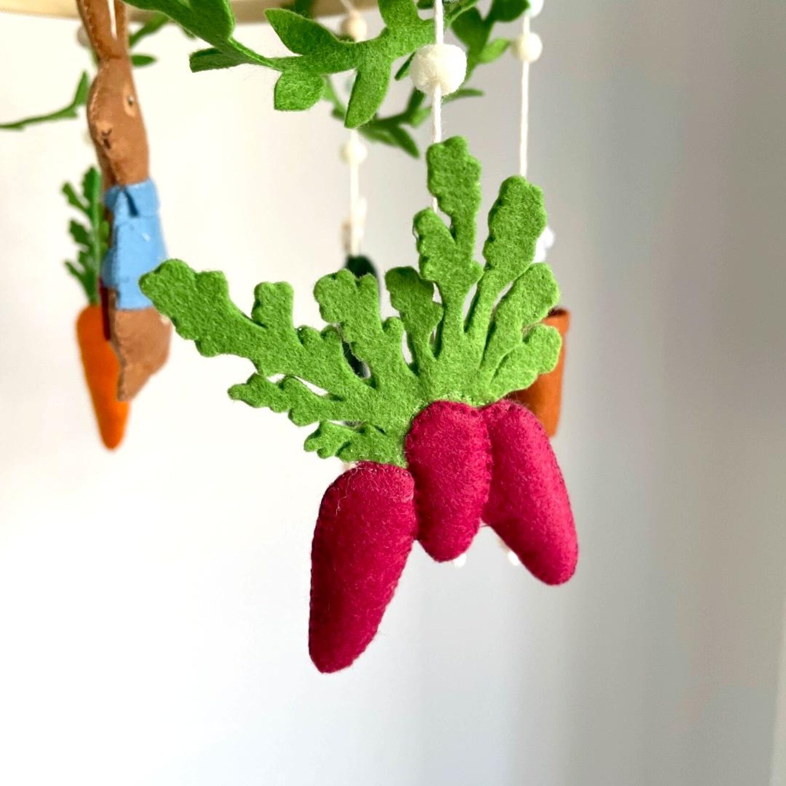 Peter Rabbit Crib Mobile - Garden Gender Neutral Hanging Decor ...