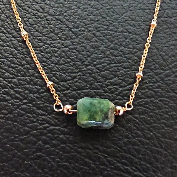 Emerald Gemini Necklace - Etsy