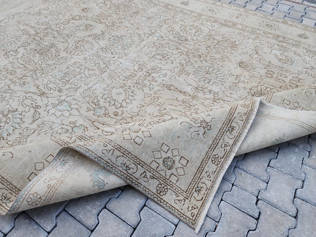 10x12 Vintage Rug, Turkish Rug Beige, Oversize Area Rugs, Gift Rugs for ...