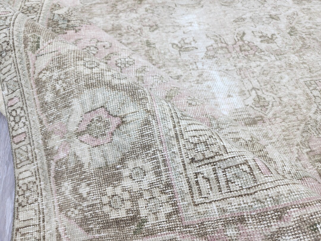 10x12 Vintage Rug, Oushak Rug Brown, Hand Knotted Rug, Antique Area ...