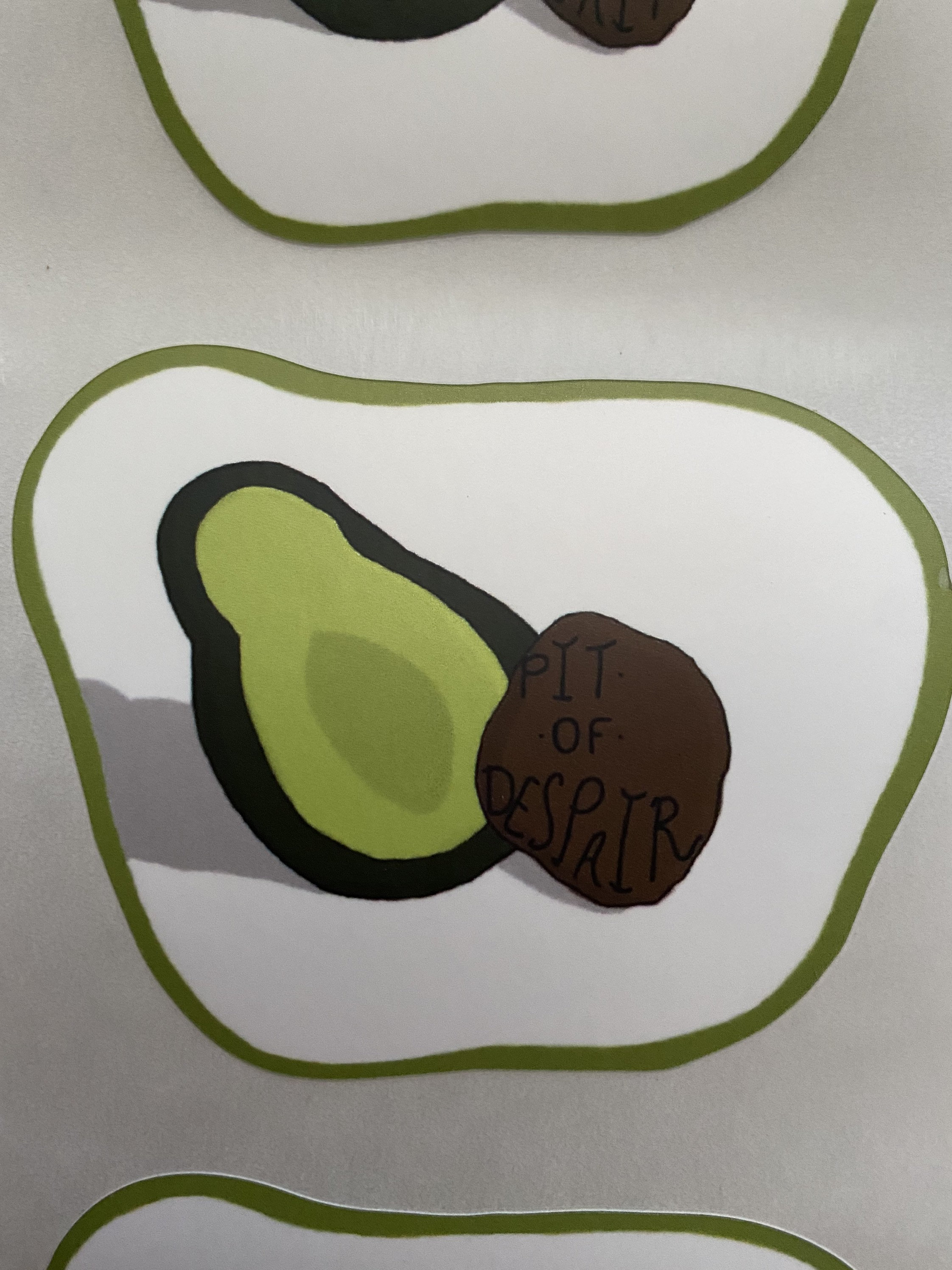 Avocado theme sticker - Etsy.de