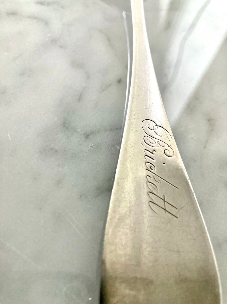 1815 George Carlton NY Silver Serving Spoon Antique Silver - Etsy