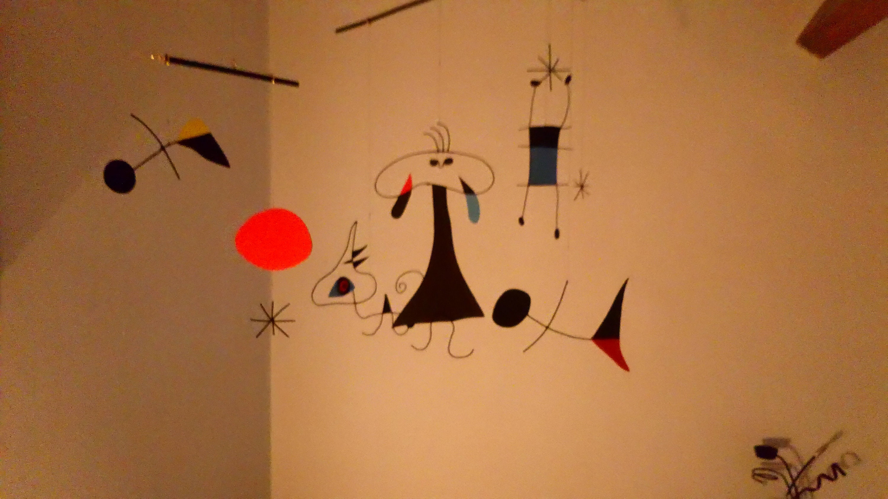 Deconstructed Art Mobile Joan Miro El Sol the Sun - Etsy