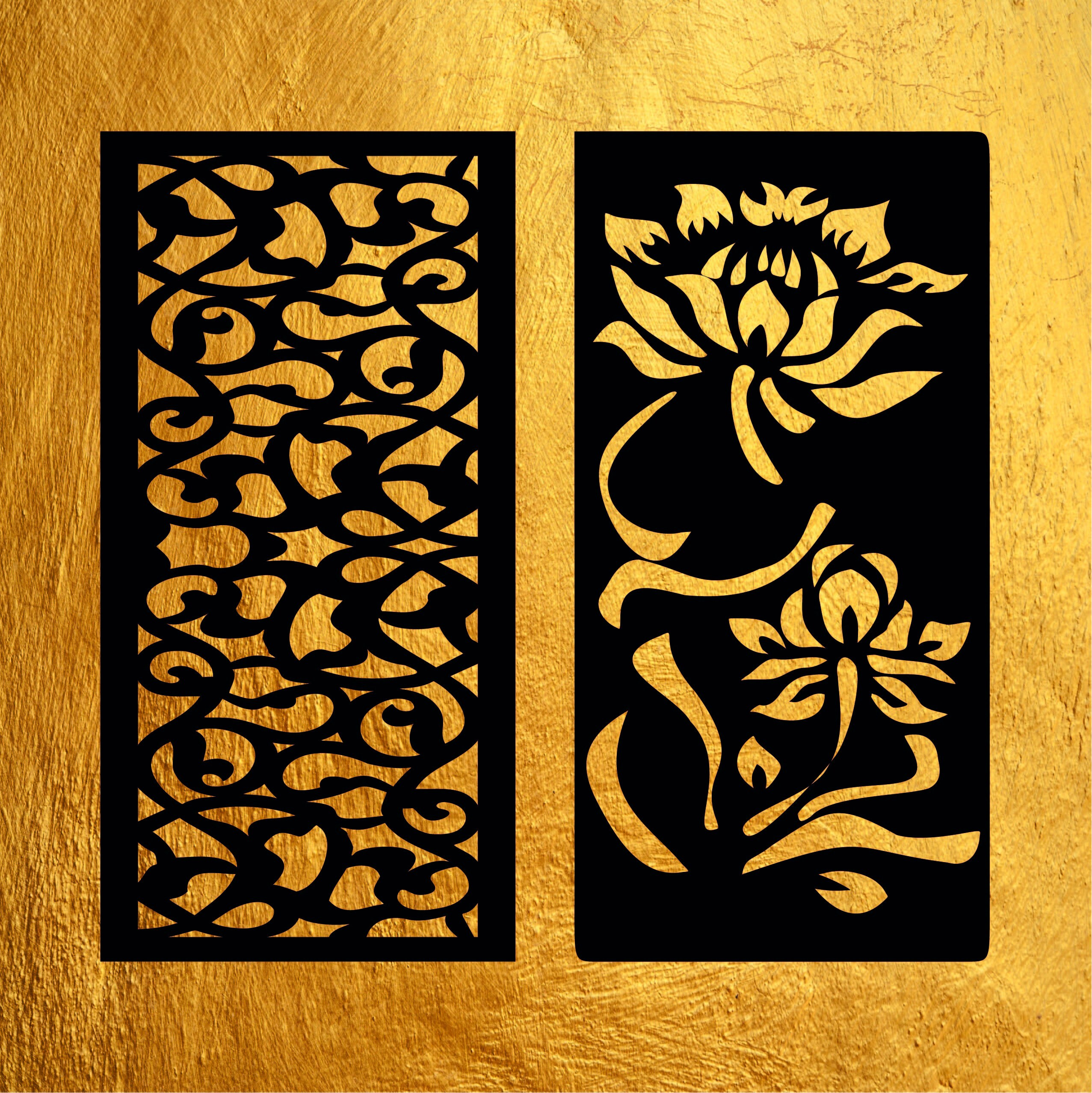 Motifs Art Déco Pour Cloisons Décoratives, Panneau, Paravent CNC ...