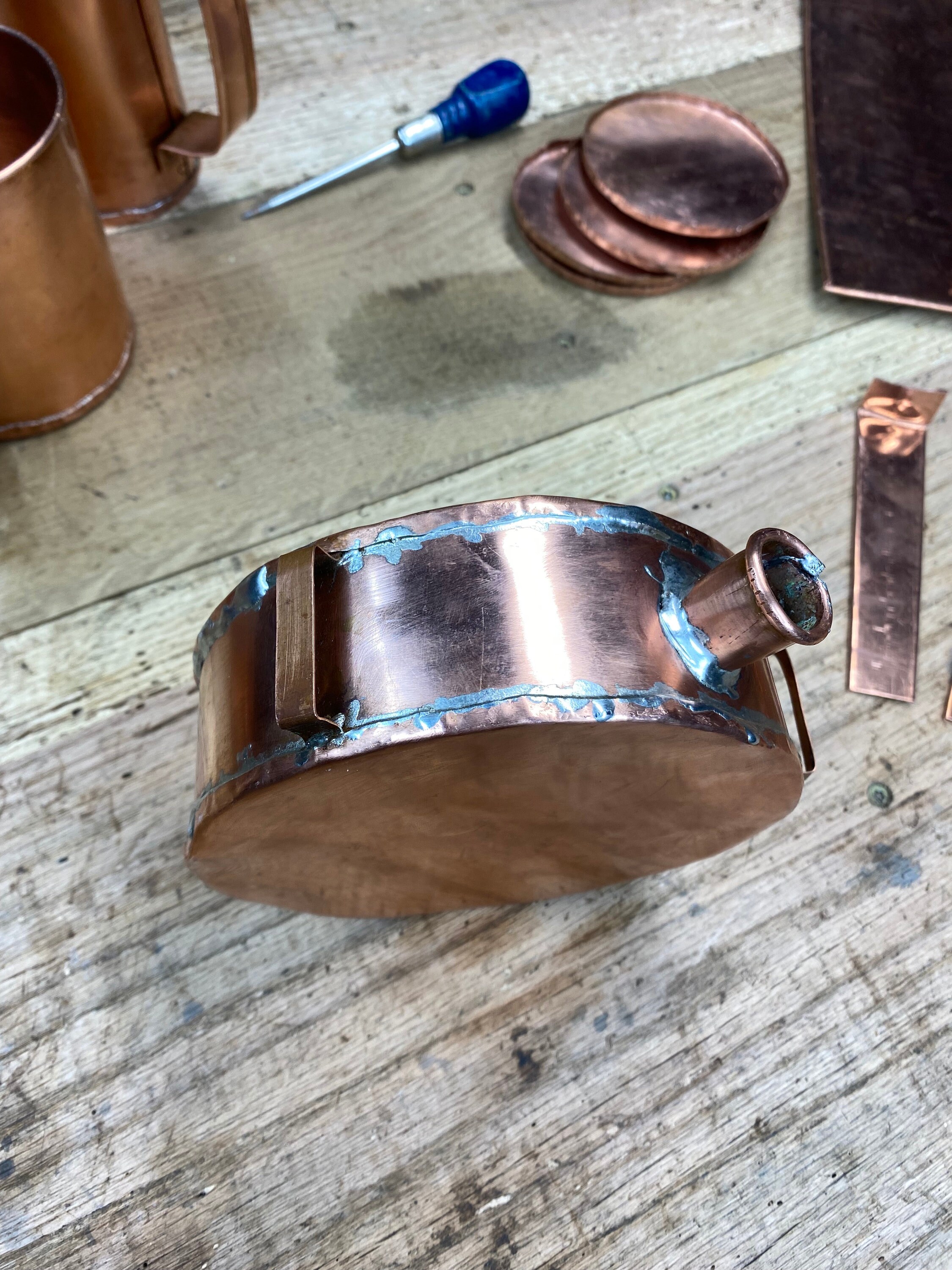 6in Copper Canteen Handmade Copper Cup Lead-free Cup - Etsy