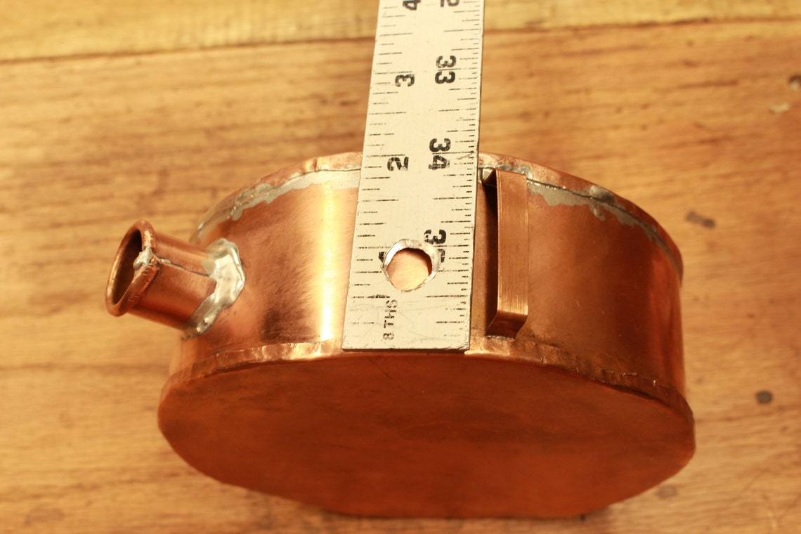 6in Copper Canteen | Handmade Copper Cup | Lead-free Cup | Father's Day ...