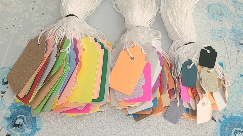 1000 PIECES RETAIL TAGS - With Strings - S/M/L (used for Pricing ...