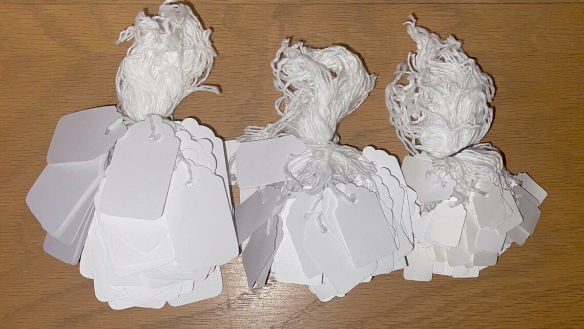 1000 PIECES RETAIL TAGS - With Strings - S/M/L (used for Pricing ...