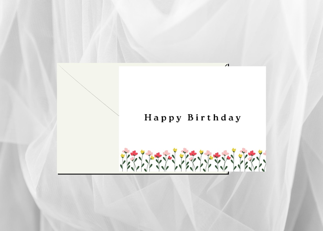 Editable Birthday Card Template: Canva Printable (digital Download) - Etsy
