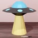 Flying Saucer, Ufo Paper, Papercraft UFO, 3D Fluing Saucer - Etsy