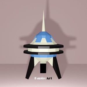 Flying Saucer, Papercraft UFO, 3D Fluing Saucer - Etsy