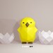 Cute Little Chick Chick Papercraft Chicken 3D Animal Home - Etsy