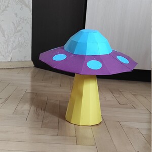 Flying Saucer, Ufo Paper, Papercraft UFO, 3D Fluing Saucer - Etsy