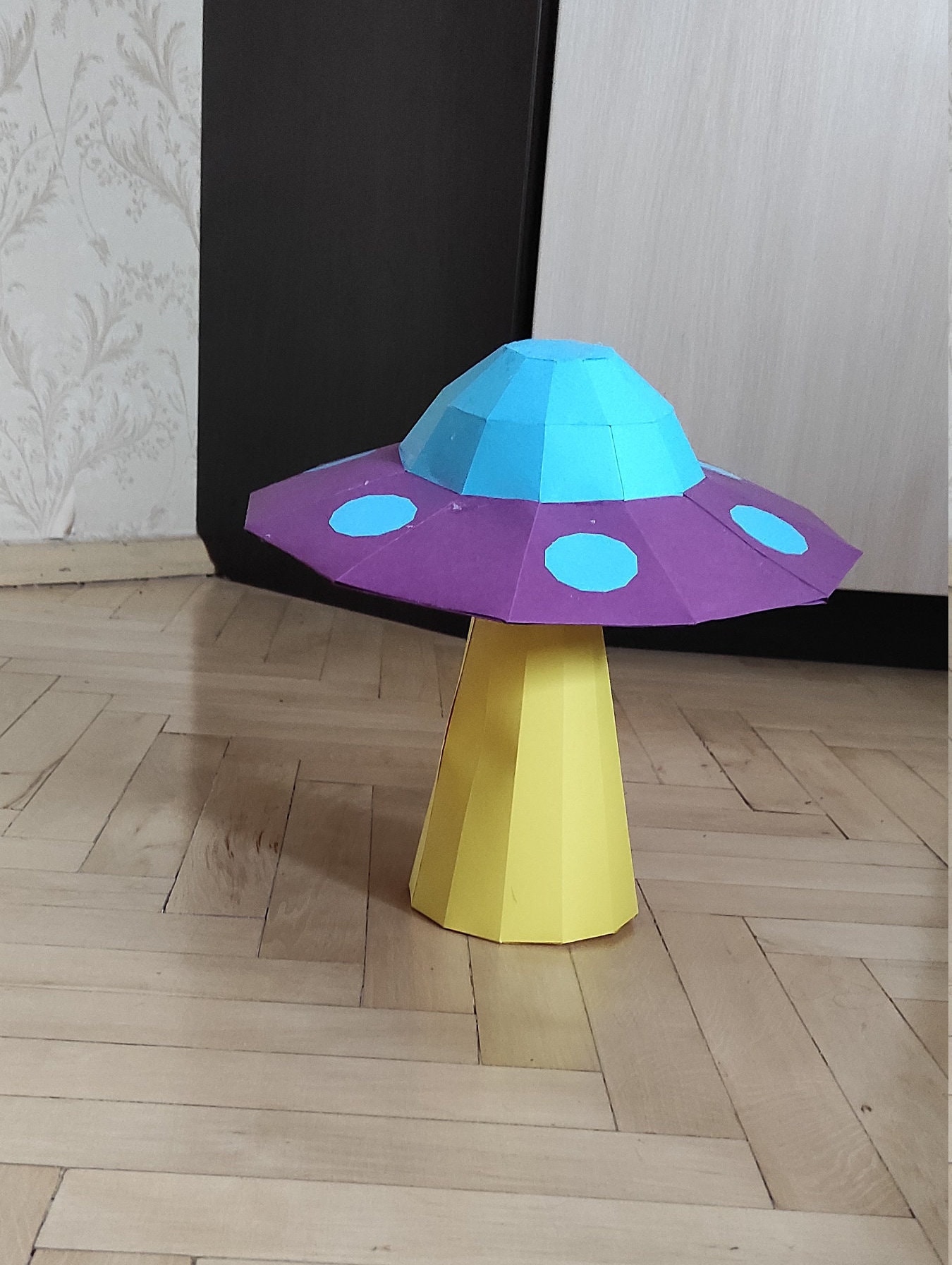 Flying Saucer Ufo Paper Papercraft UFO 3D Fluing Saucer - Etsy