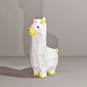 CUTE ALPACA, Lama Pdf, Llama, Papercraft, 3D, DIY - Etsy Canada
