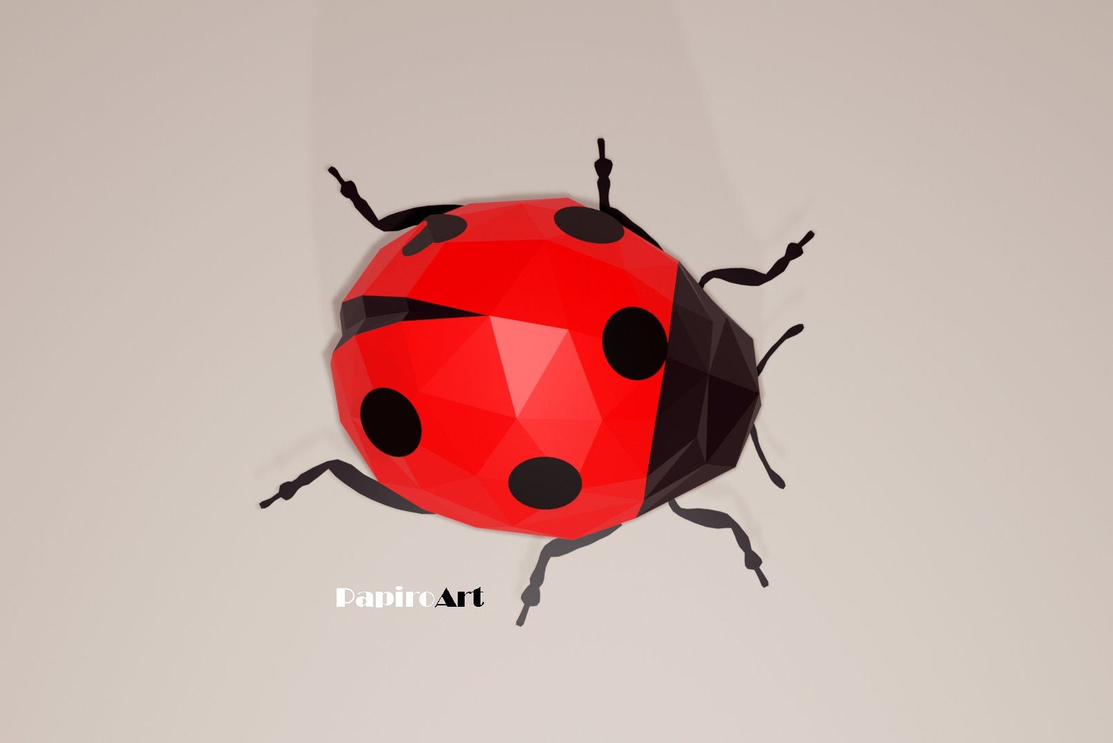 Ladybug, Wall Decor, Papercraft Ladybug, Bug on the Wall, 3D Insect ...