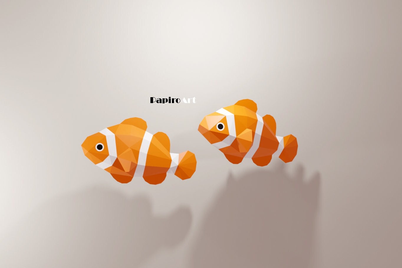 Clownfish Papercraft Fish 3d Fish Fish Bowl Aquarium - Etsy Australia
