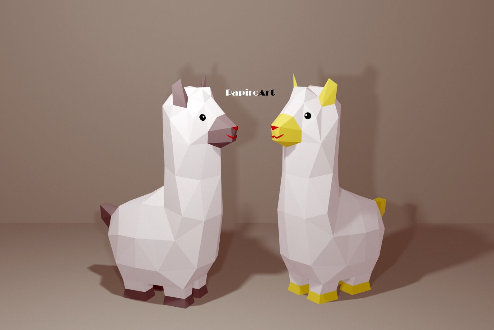 CUTE ALPACA Lama Pdf Llama Papercraft 3D DIY - Etsy Canada