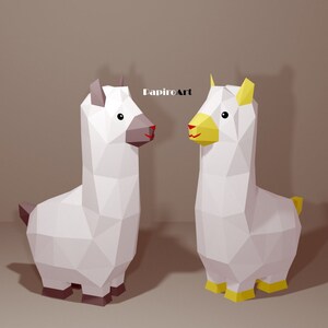 CUTE ALPACA, Lama Pdf, Llama, Papercraft, 3D, DIY - Etsy Canada