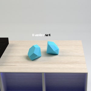 Diamonds Papercraft, PDF, SVG, 2 Size, 2 Types, Diamond, 3D, DIY ...