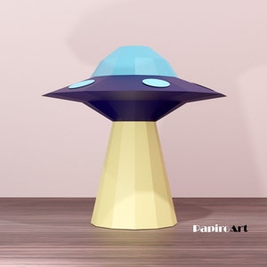 Flying Saucer, Ufo Paper, Papercraft UFO, 3D Fluing Saucer - Etsy