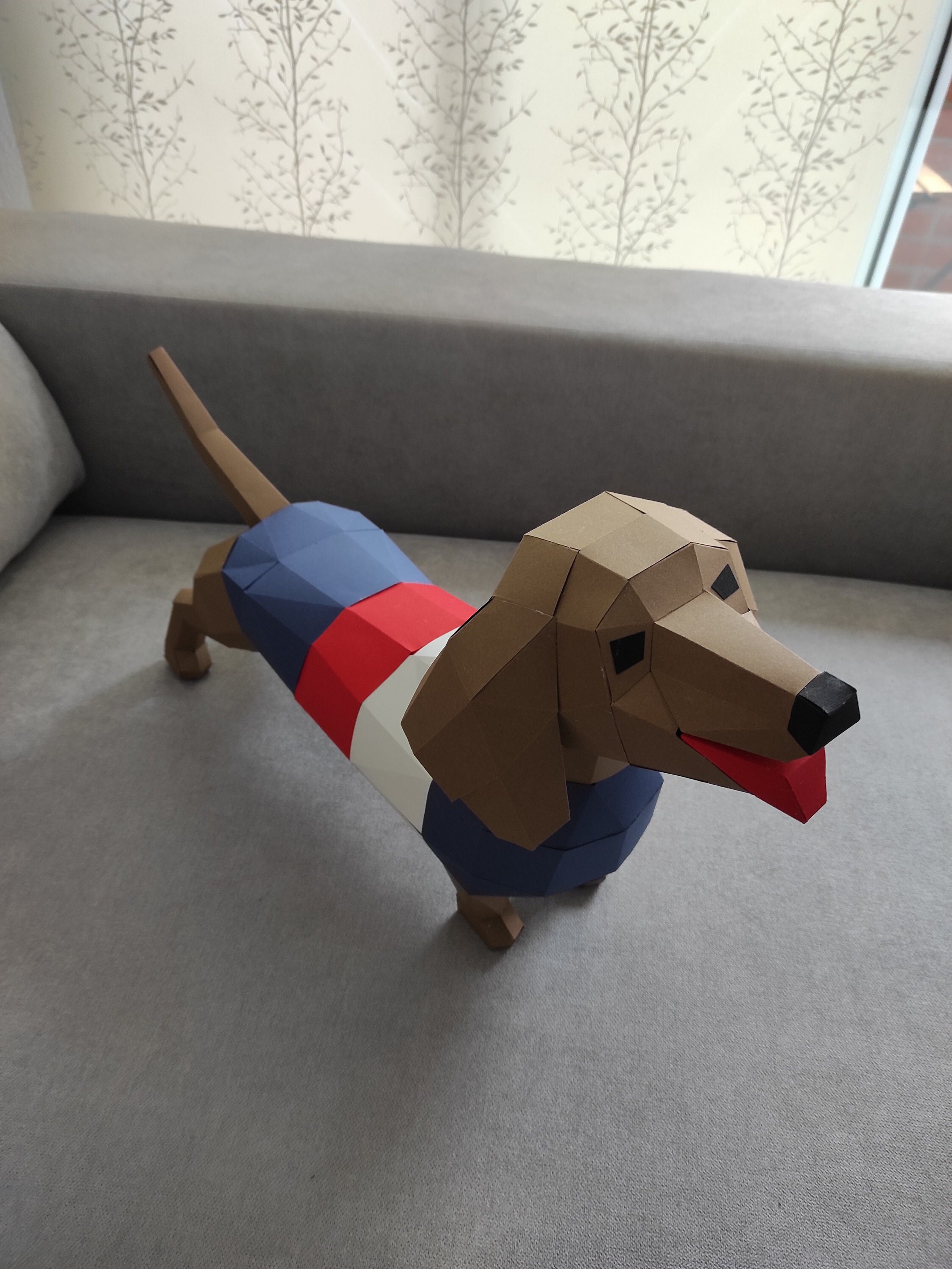CUTE Dachshund Papercraft Dog Paper Gift 3D Paper Dog DIY - Etsy
