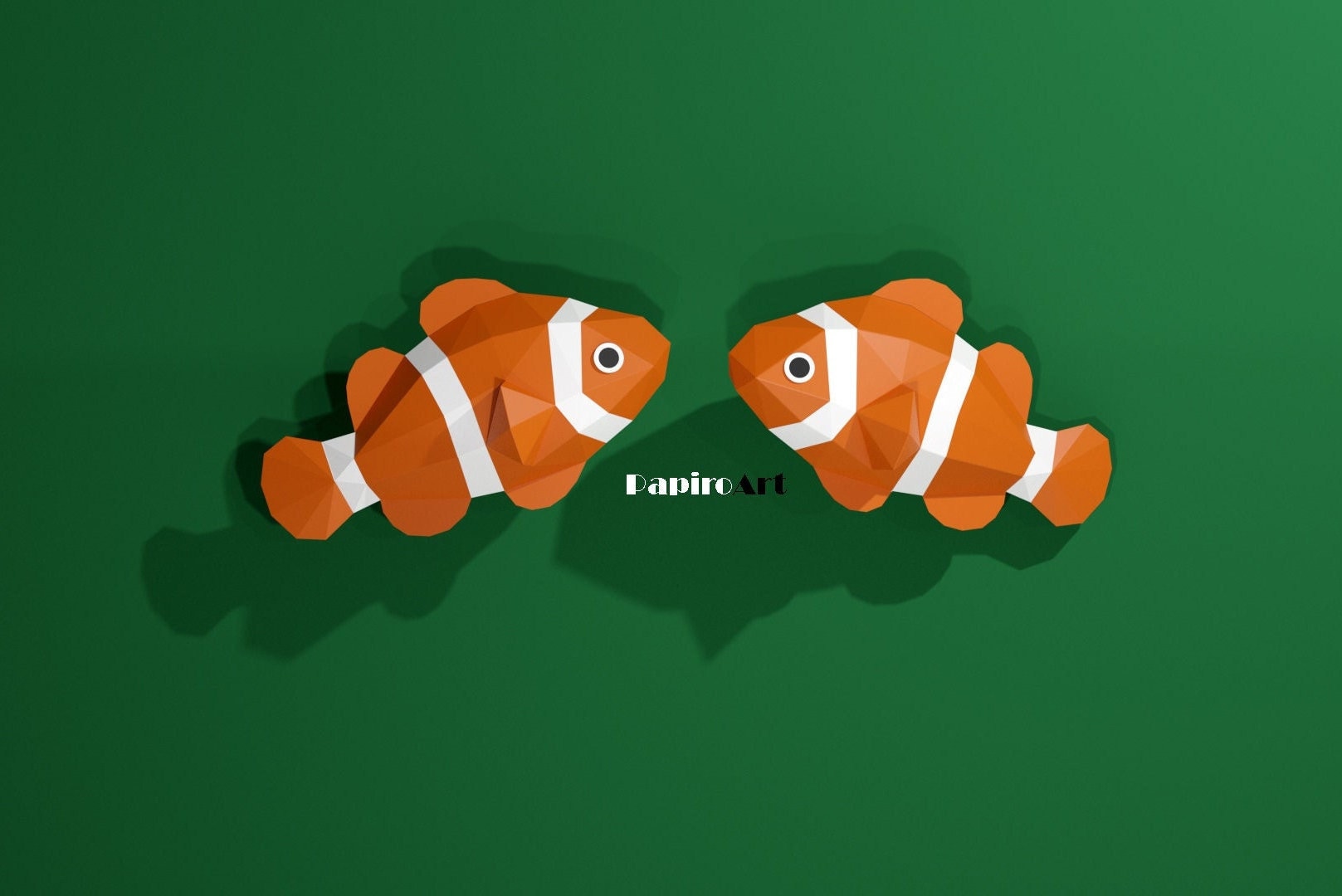 Clownfish Papercraft Fish 3d Fish Fish Bowl Aquarium - Etsy Australia