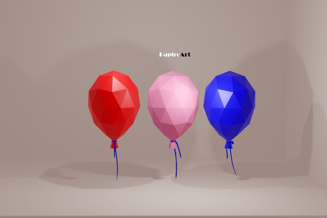 Ballon Papercraft, PDF, SVG, Ball 3D, DIY, Ballons - Etsy