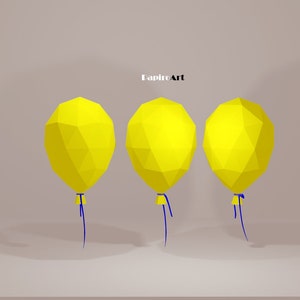 Ballon Papercraft, PDF, SVG, Ball 3D, DIY, Ballons - Etsy