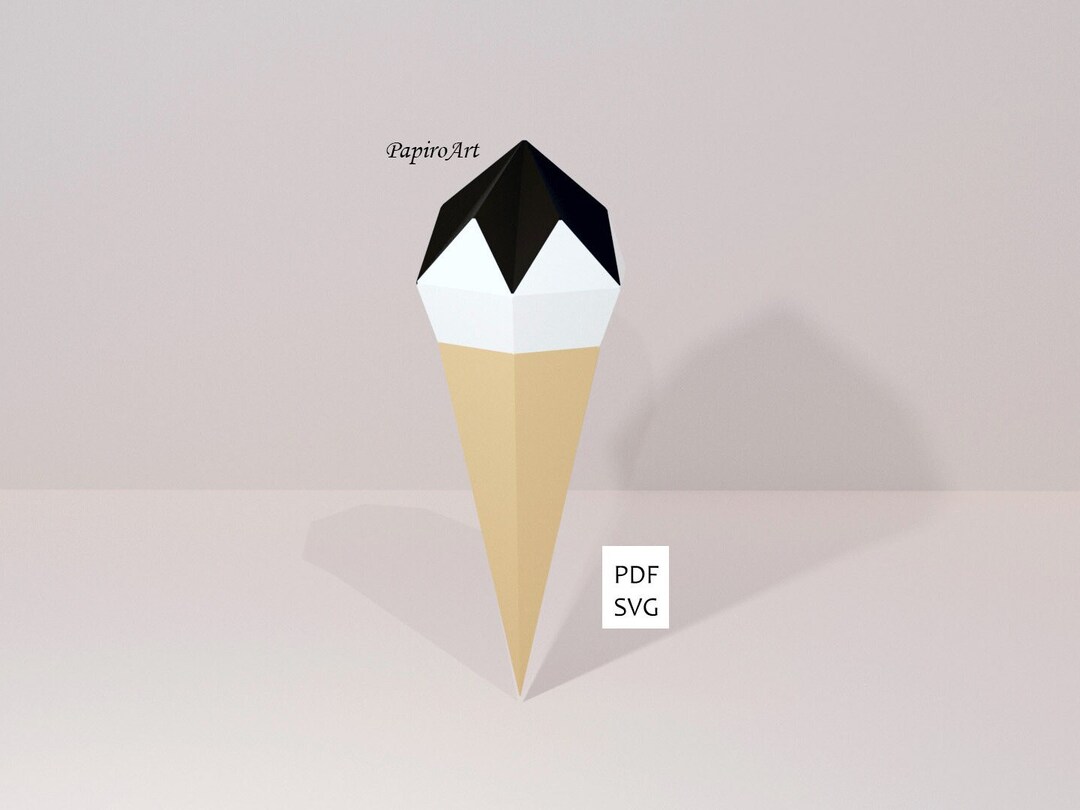 Ice Cream Papercraft - Etsy