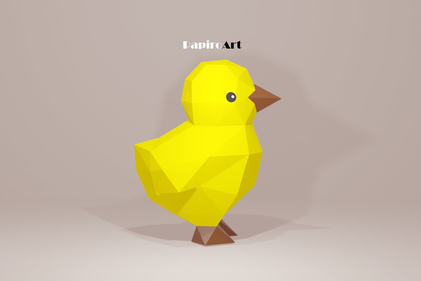 Chick Chicken Papercraft Chicken 3D Animal Home Decor DIY - Etsy