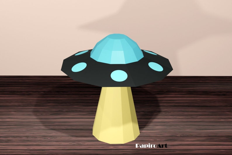 Flying Saucer Ufo Paper Papercraft UFO 3D Fluing Saucer - Etsy