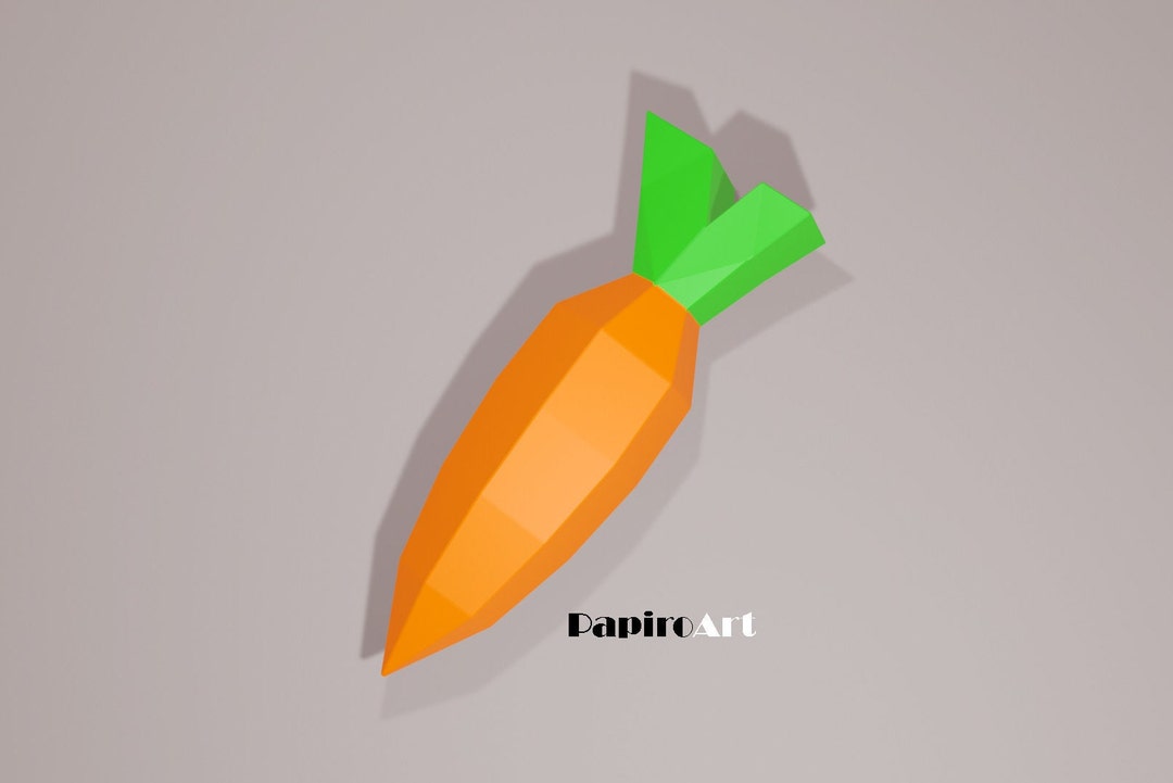 Carrot, 3D Carrot, DIY Carrot - Etsy