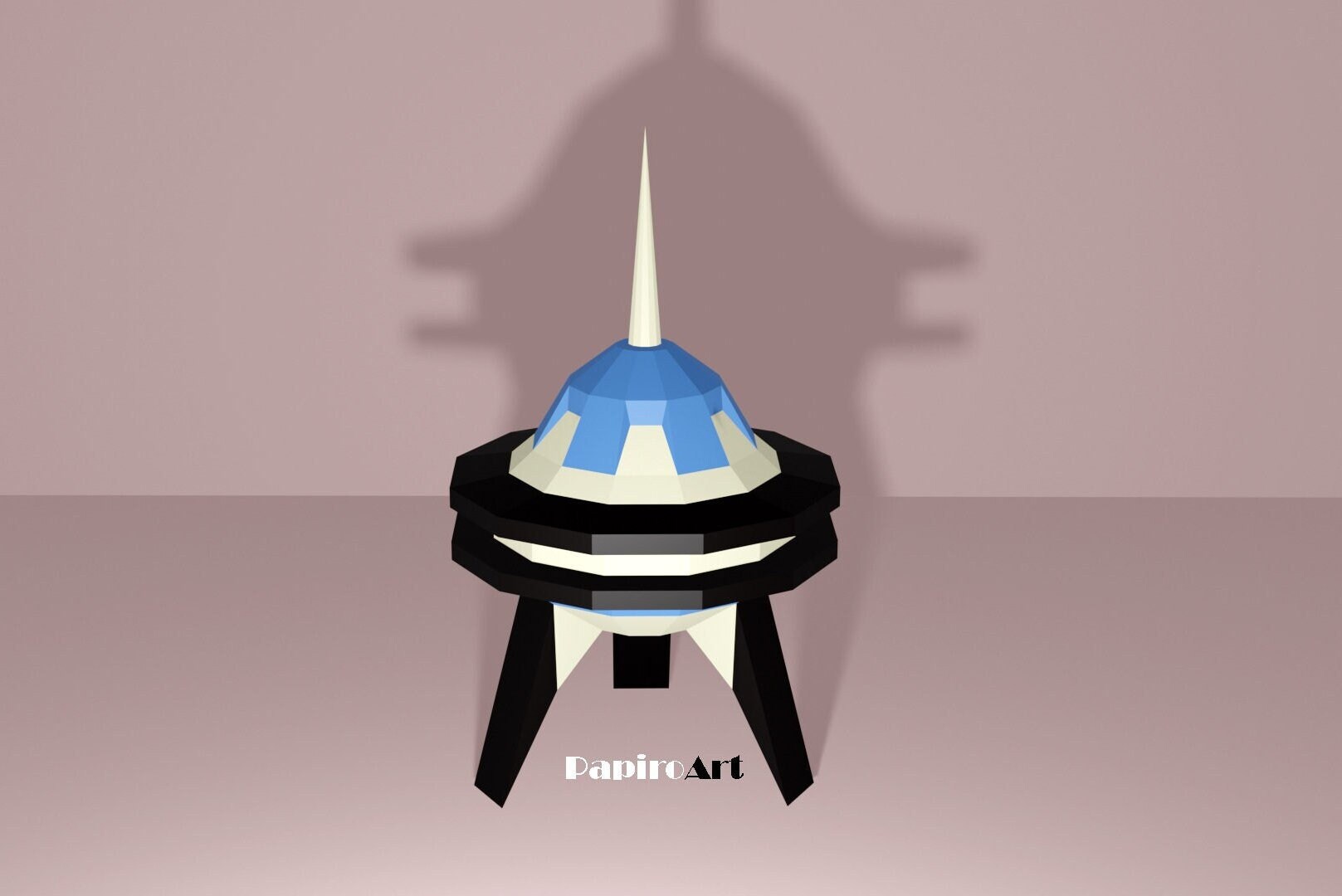Flying Saucer Papercraft UFO 3D Fluing Saucer - Etsy
