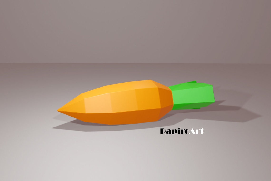 Carrot 3D Carrot DIY Carrot | Etsy