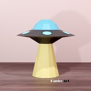 Flying Saucer, Ufo Paper, Papercraft UFO, 3D Fluing Saucer - Etsy