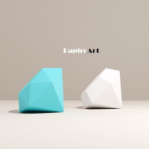 Diamonds Papercraft, PDF, SVG, 2 Size, 2 Types, Diamond, 3D, DIY ...