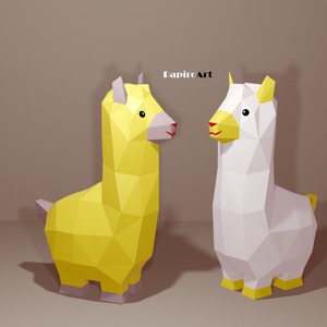 CUTE ALPACA, Lama Pdf, Llama, Papercraft, 3D, DIY - Etsy Canada