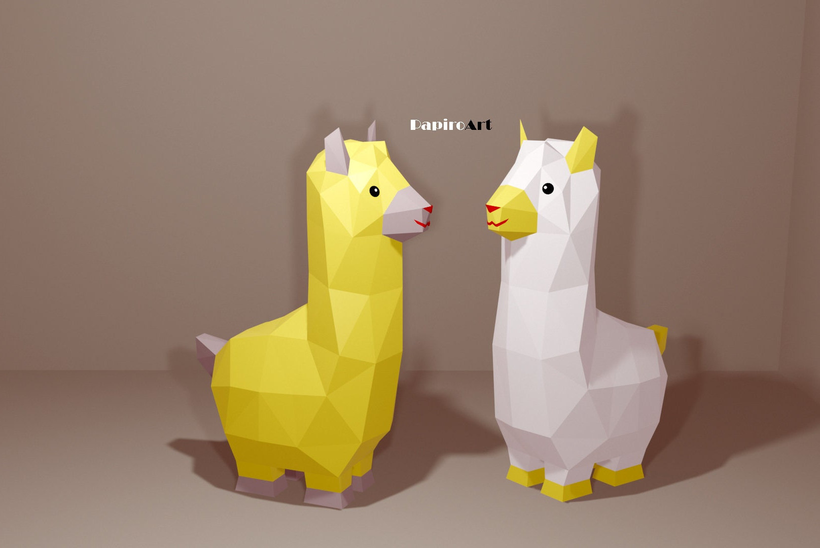CUTE ALPACA Lama Pdf Llama Papercraft 3D DIY - Etsy Canada